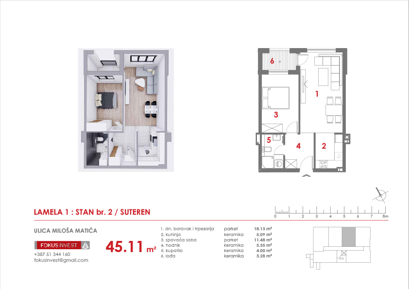 Suteren -1 – Lamela 1